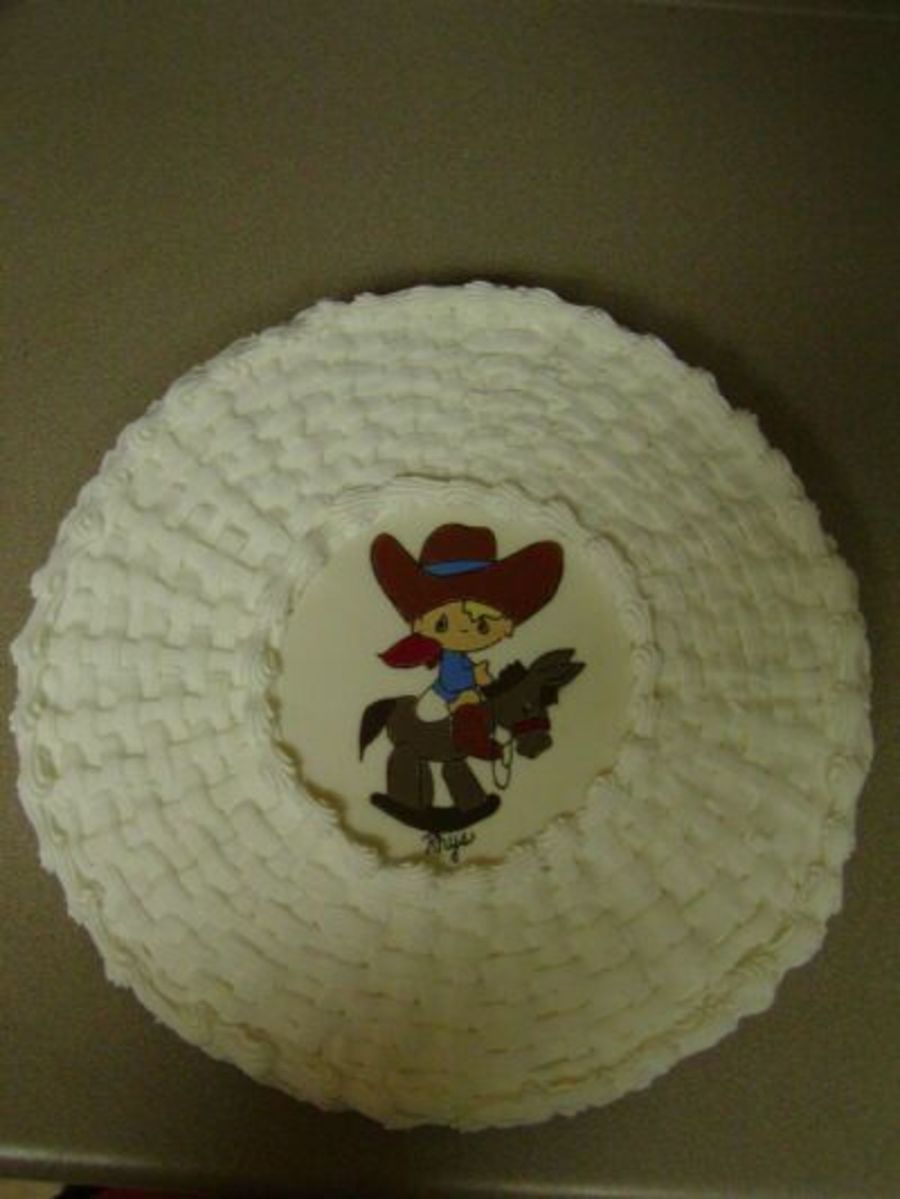 Cowboy First Birthday Cake - CakeCentral.com