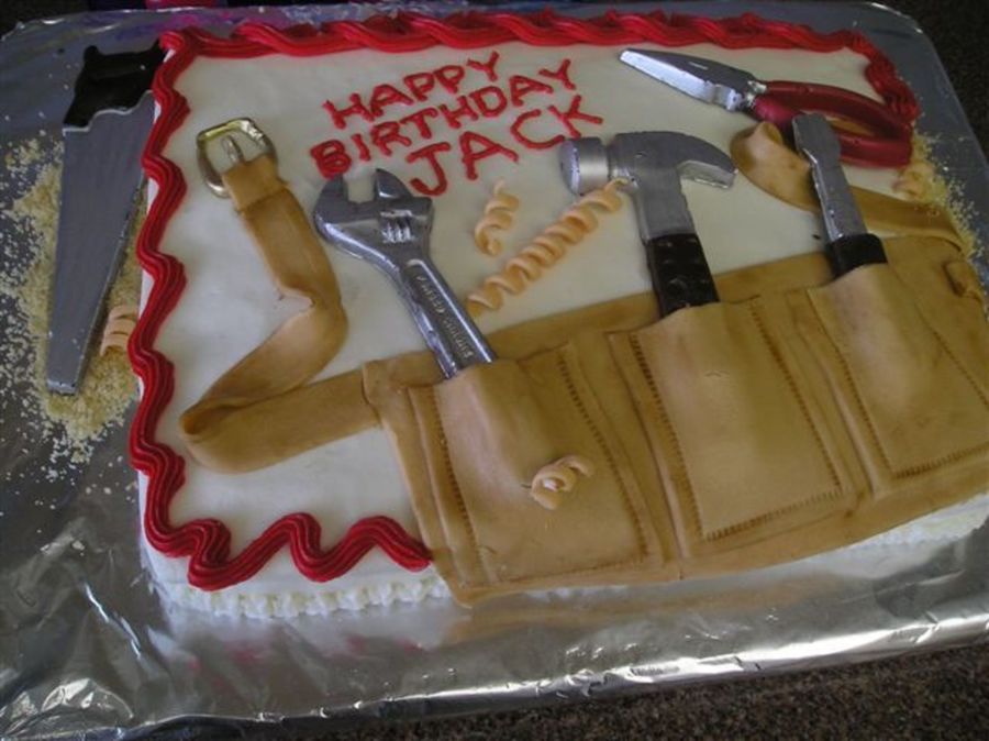 Tool Belt Birthday Cake - CakeCentral.com