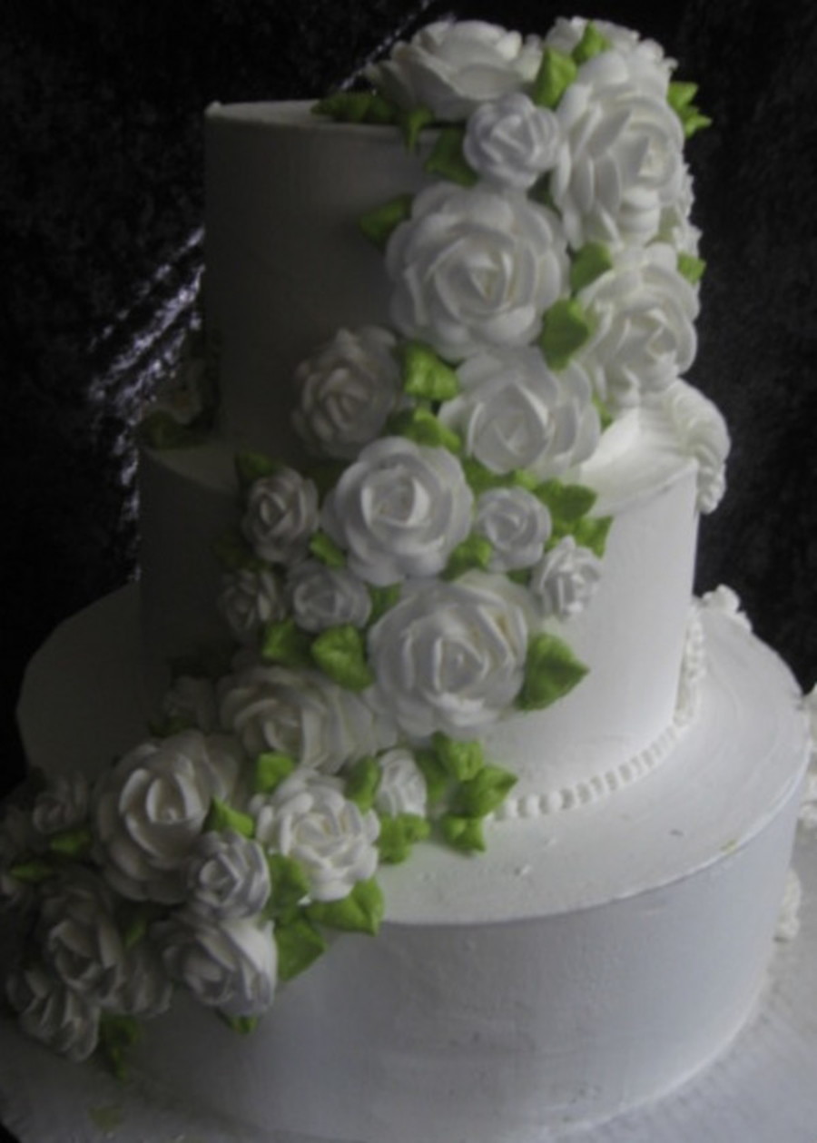 Rose Cascade - CakeCentral.com