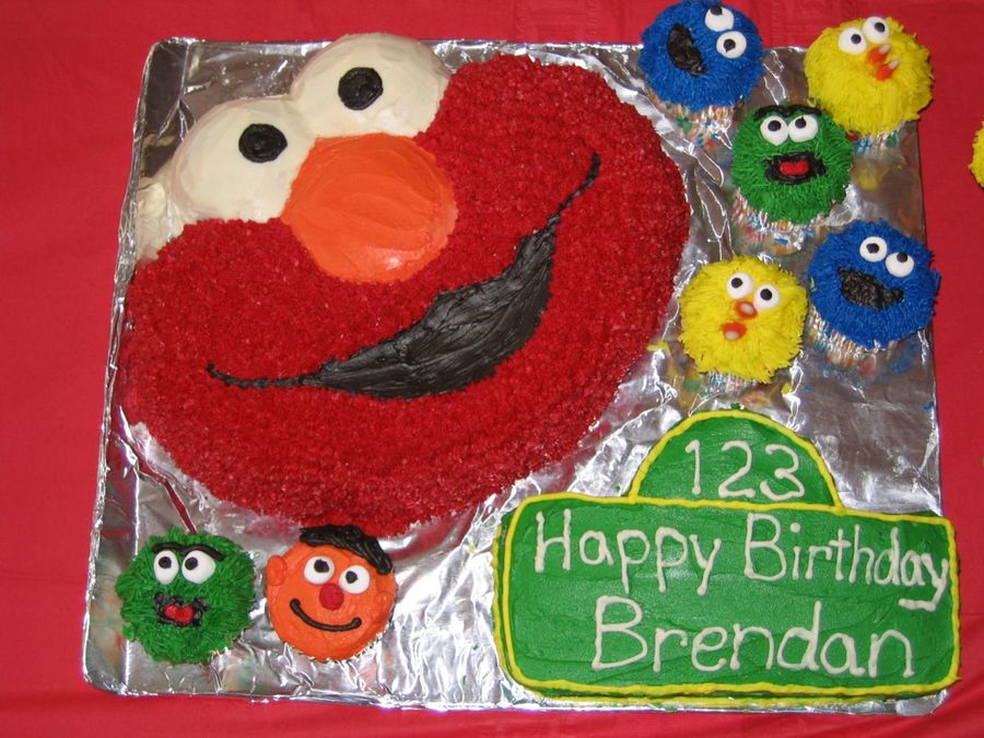 Elmo And Sesame Street Characters - CakeCentral.com