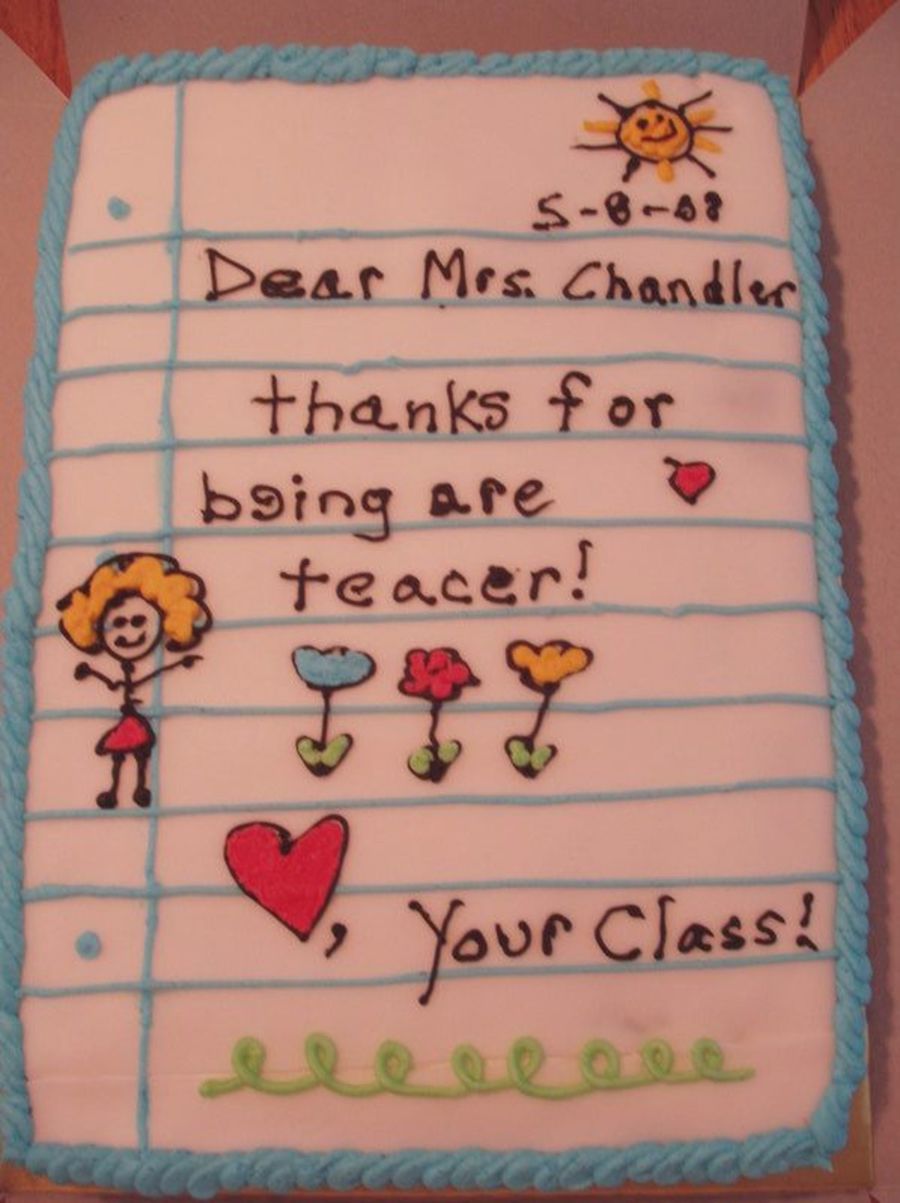 Teacher Appreciation - CakeCentral.com