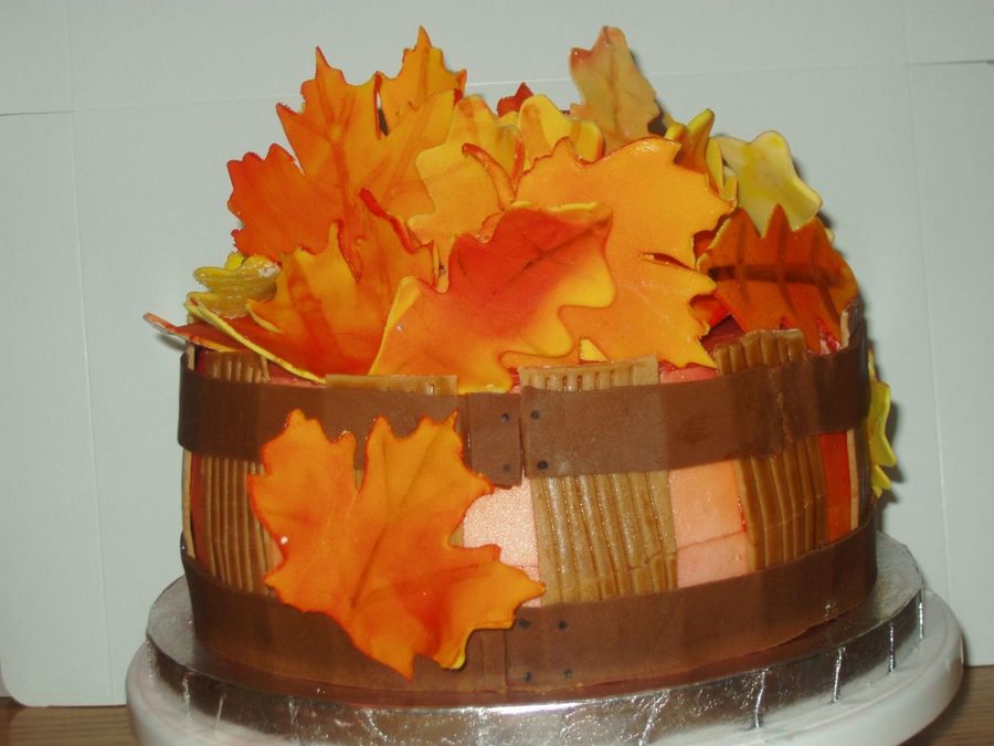 Basket Of Leaves - CakeCentral.com