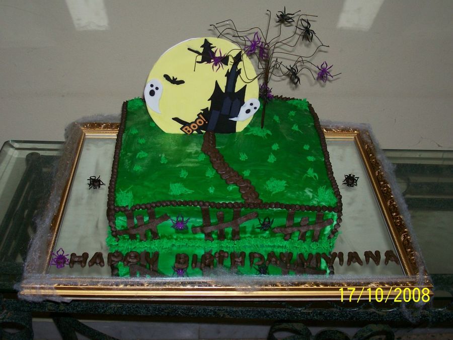 Spooky Birthday Cake - CakeCentral.com