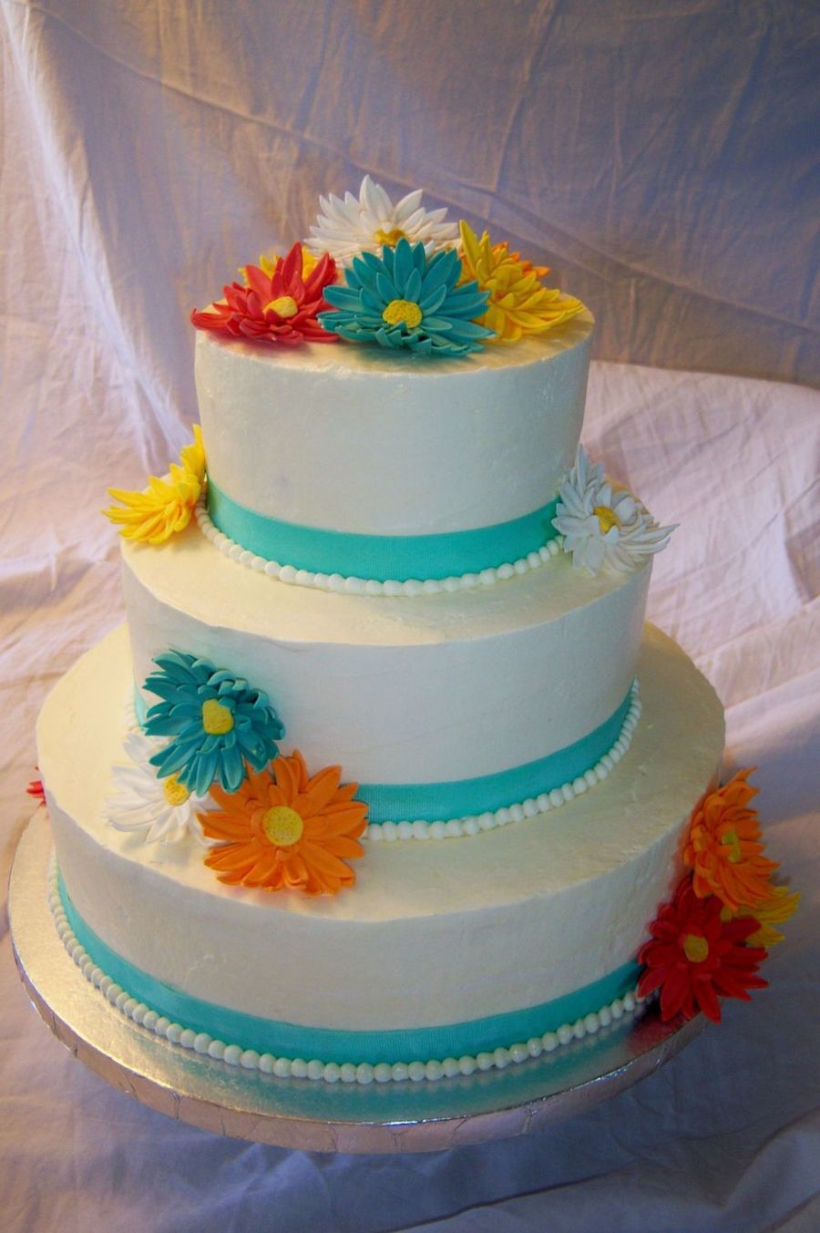 Gerbera Daisy Wedding - CakeCentral.com
