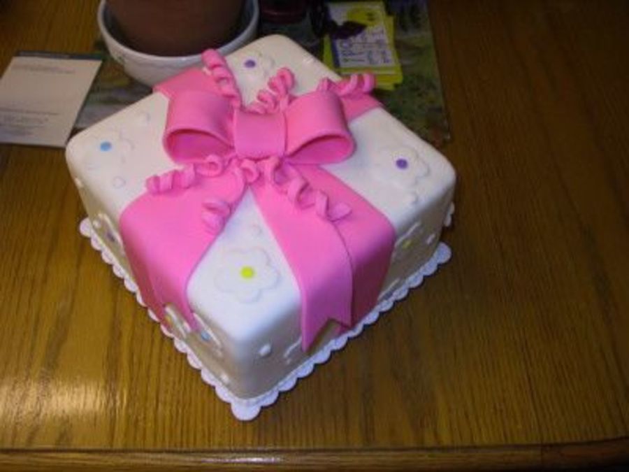 Fondant Packaged Cake - CakeCentral.com