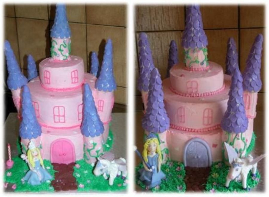 Barbie And Pegasus Castle X 2 - CakeCentral.com