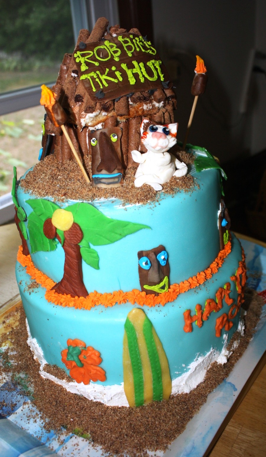 Luau Theme Cake - CakeCentral.com