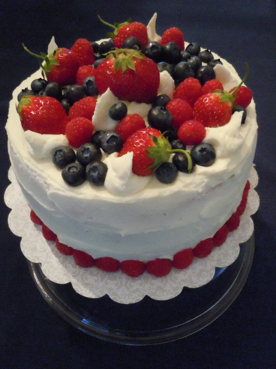 Sponge With Fresh Summer Fruit And Whipped Cream - CakeCentral.com