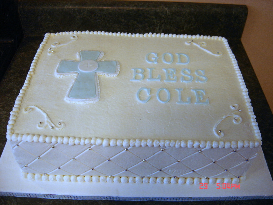 First Communion Cake - CakeCentral.com