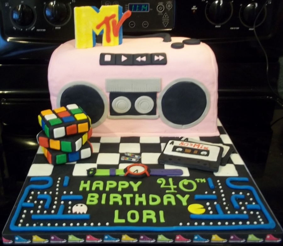 80S Theme Cake - CakeCentral.com