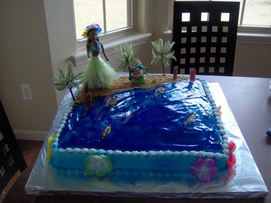 Hula Cake 5Th Birthday Party - CakeCentral.com