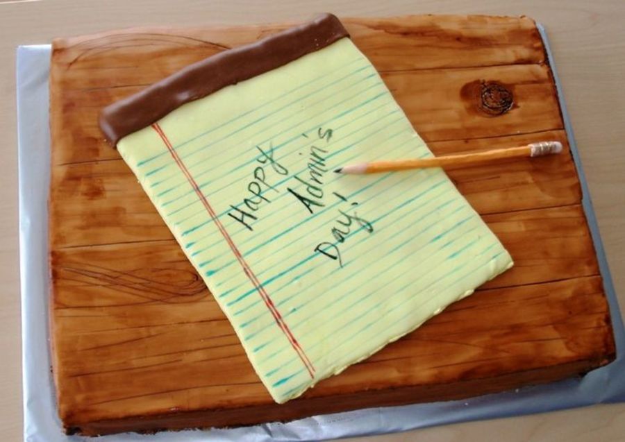 Desk Cake For Admin's Day - CakeCentral.com