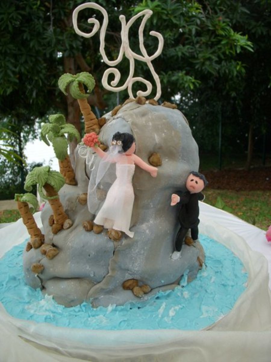 Rock Climbing Wedding Cake - CakeCentral.com