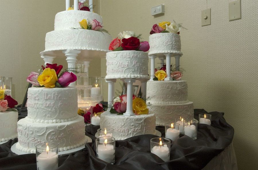 Hidden Messages Wedding Cake - CakeCentral.com