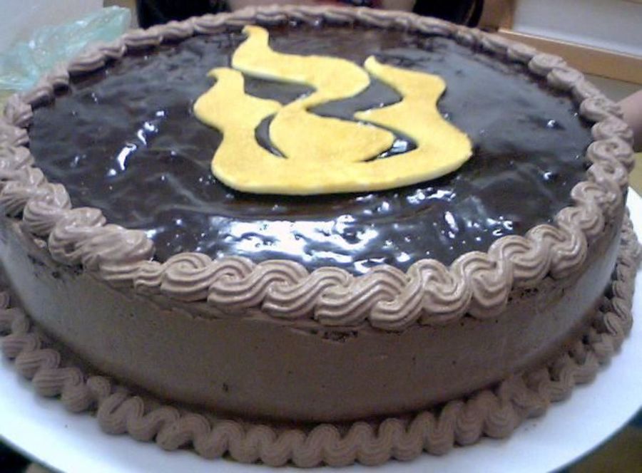 Monogram Cake - CakeCentral.com