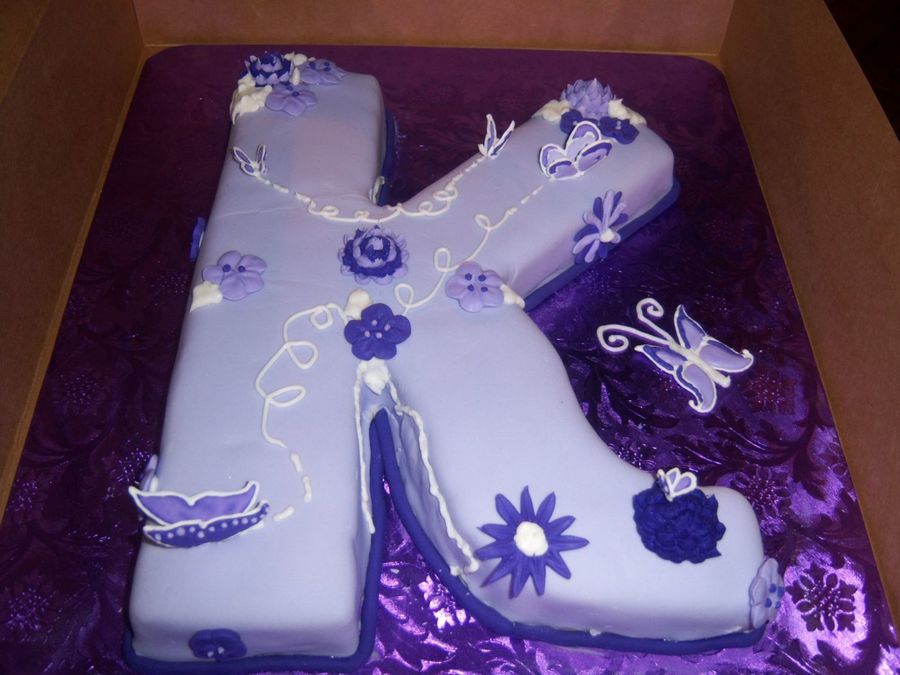 "k" Birthday Cake - CakeCentral.com