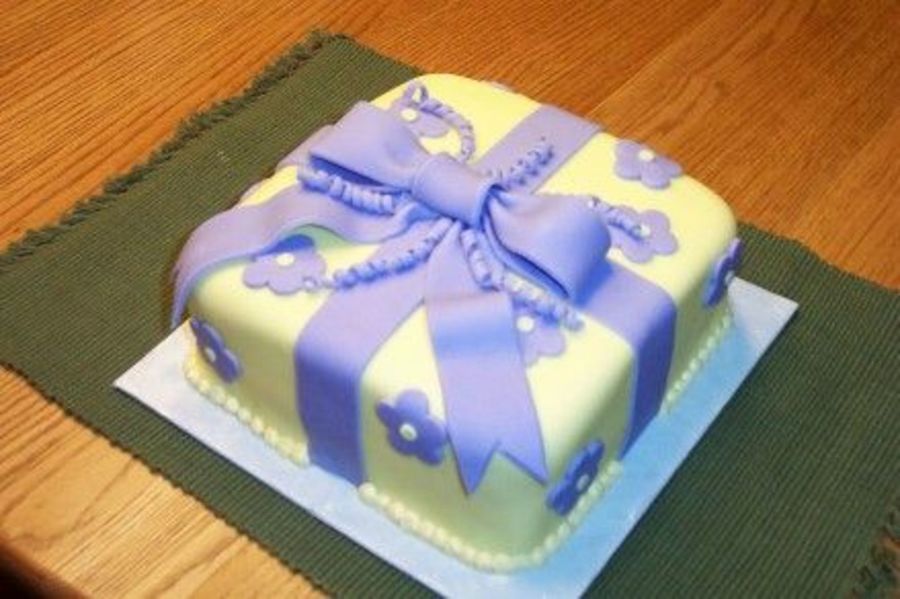 Fondant Package Cake - CakeCentral.com