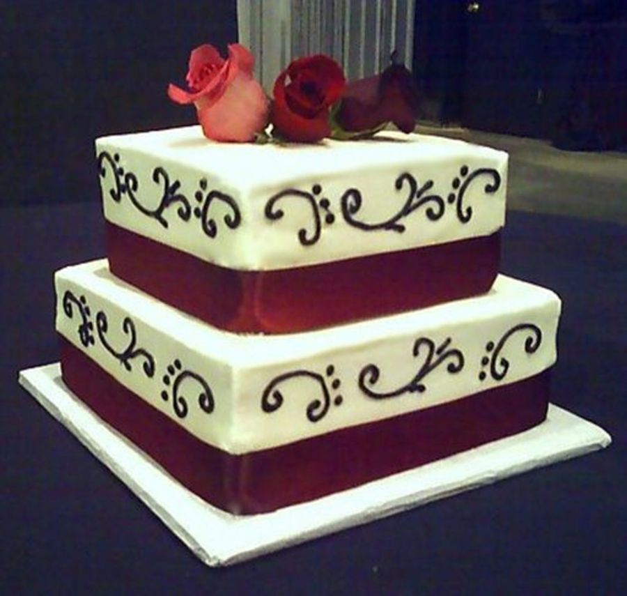 Black Scrolls - CakeCentral.com