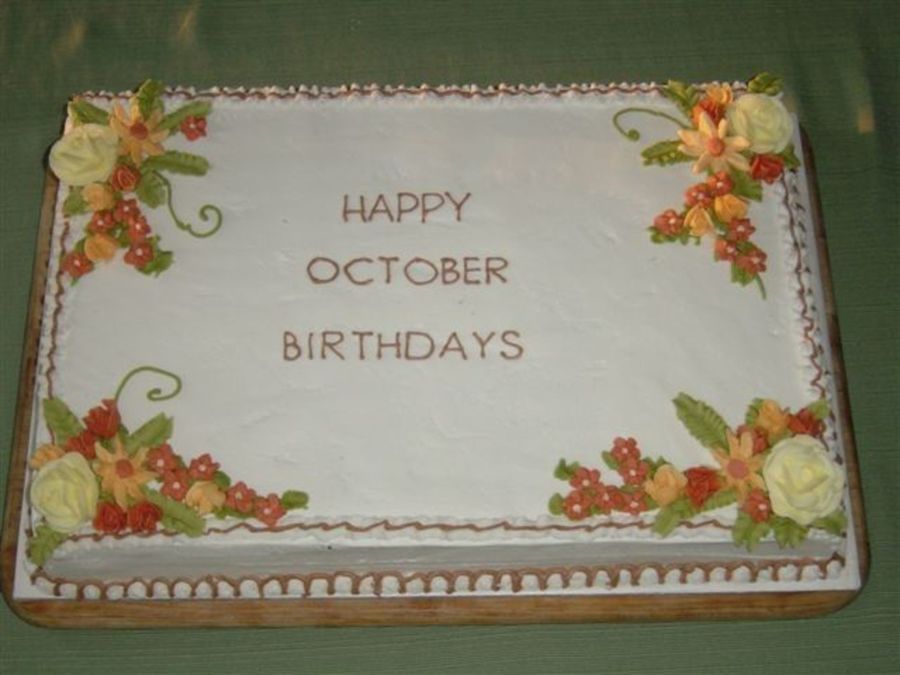 October Birthday - CakeCentral.com