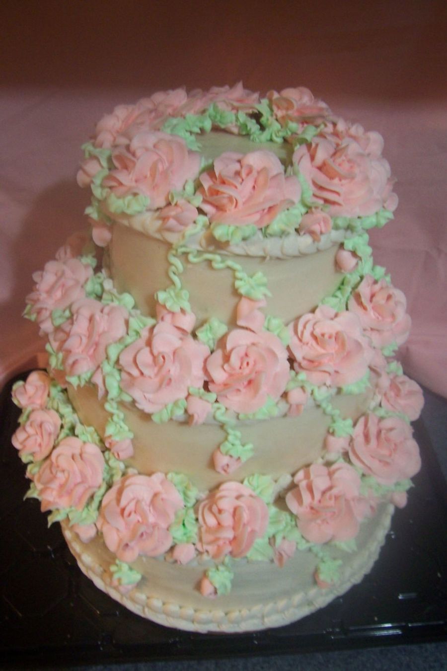 3 Tier Stacked Anniversary Cake - CakeCentral.com