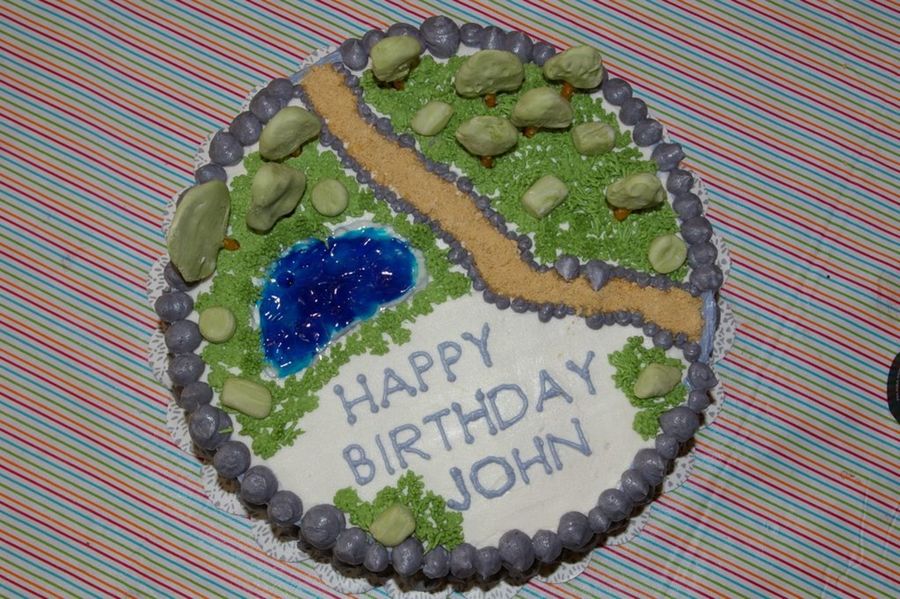 Outdoor Birthday Cake - CakeCentral.com