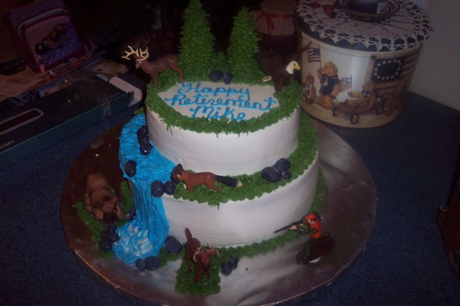 Hunting Retirement Cake - CakeCentral.com