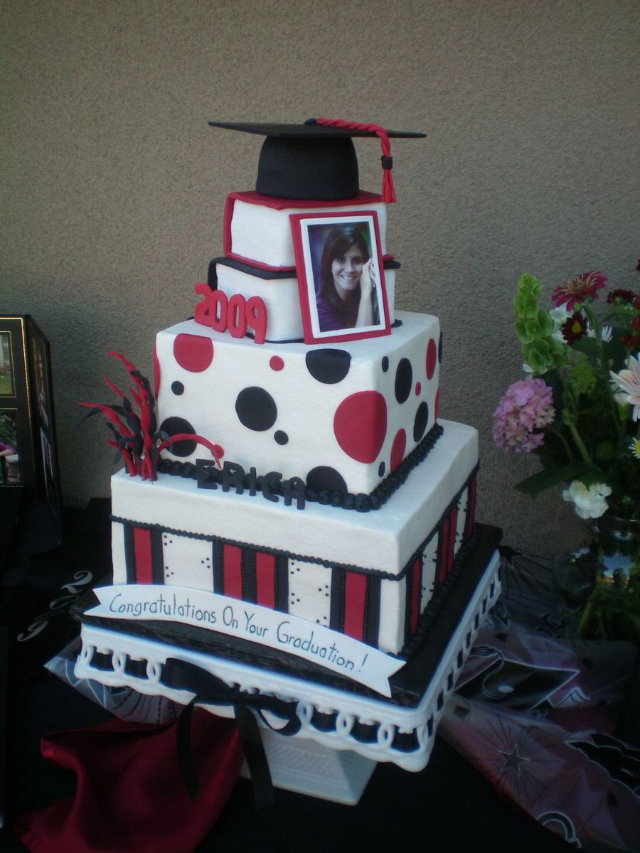 Erica's Grad Cake - CakeCentral.com