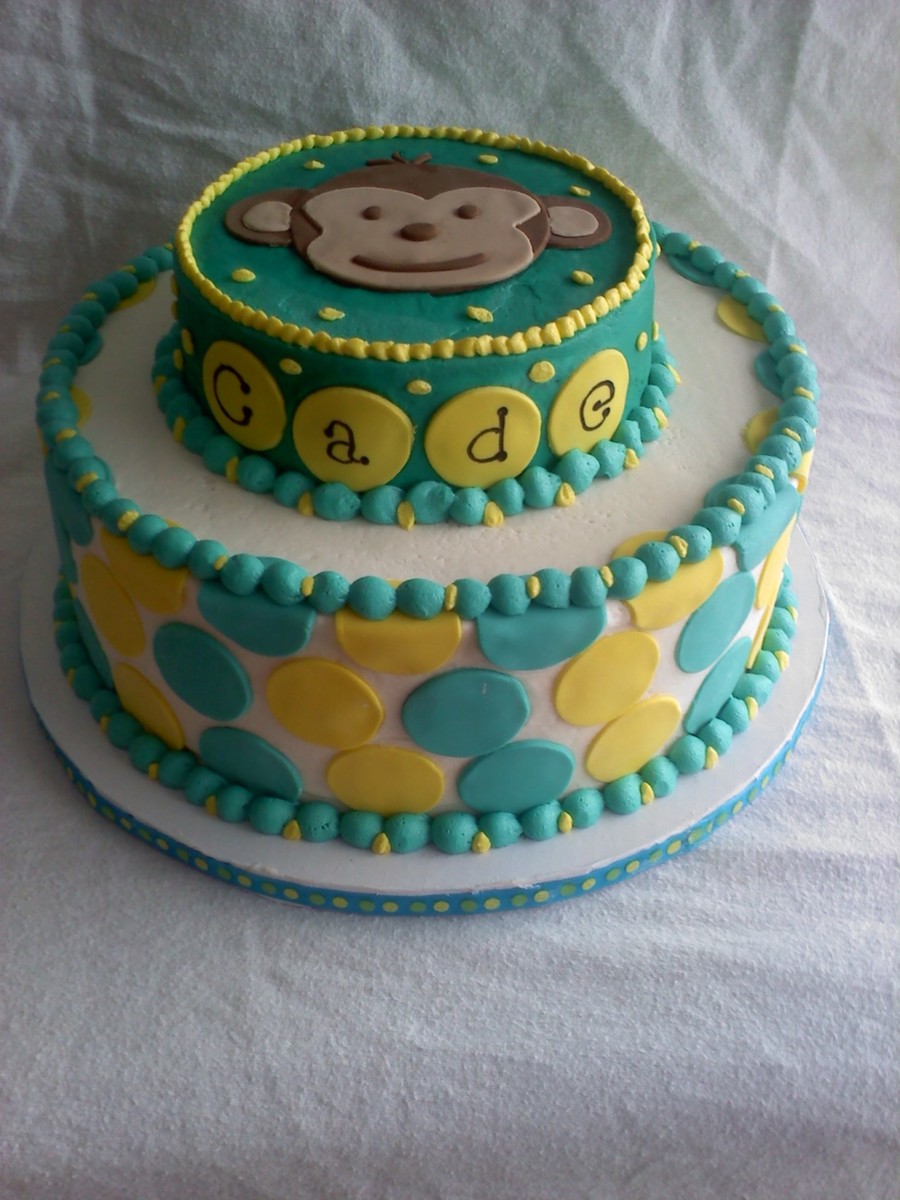 Mod Monkey Theme 1St Birthday - CakeCentral.com