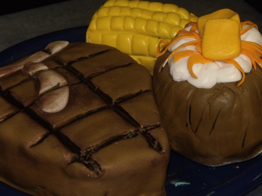Steak Cake - CakeCentral.com