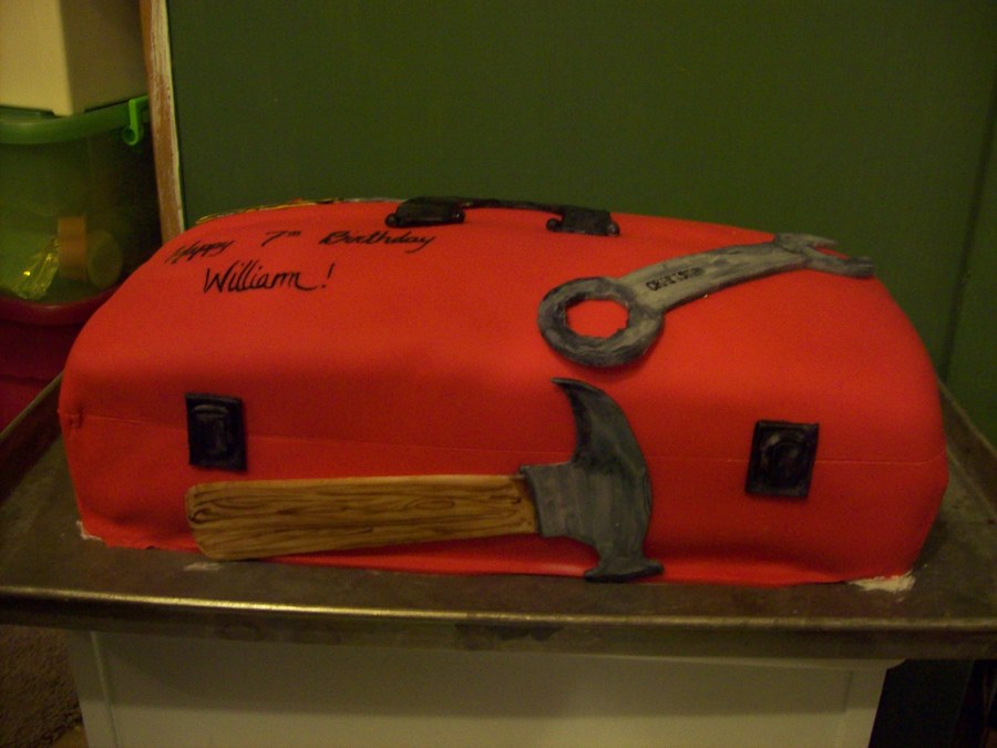 Tool Box Cake With Tools - CakeCentral.com