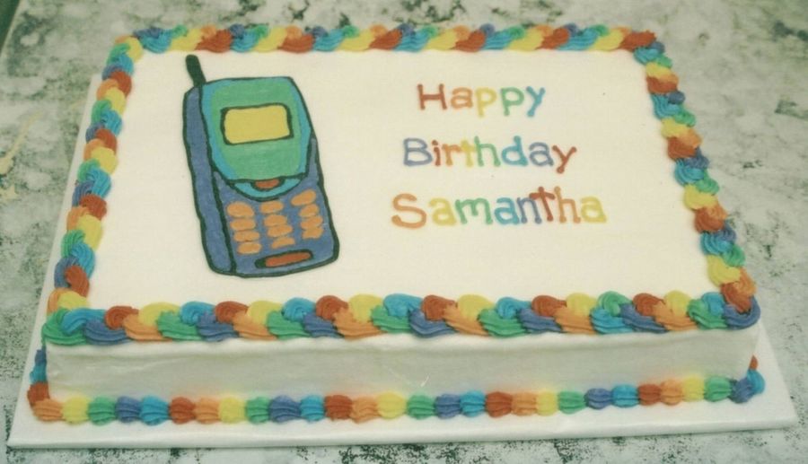 Cell Phone Cake - CakeCentral.com