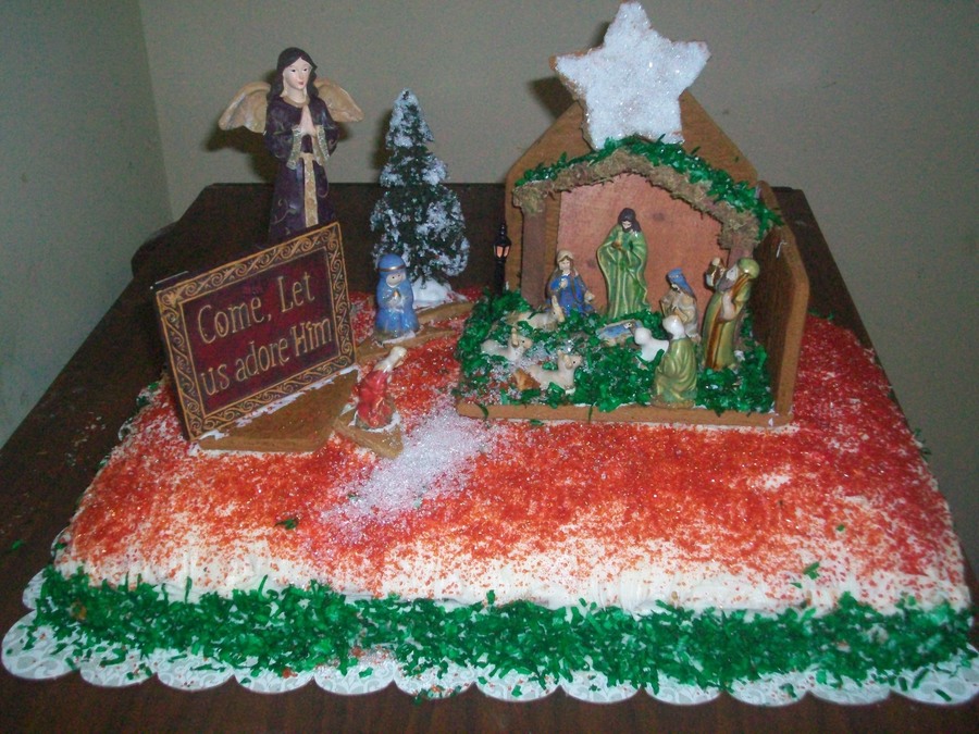 A Nativity Scene Cake - CakeCentral.com