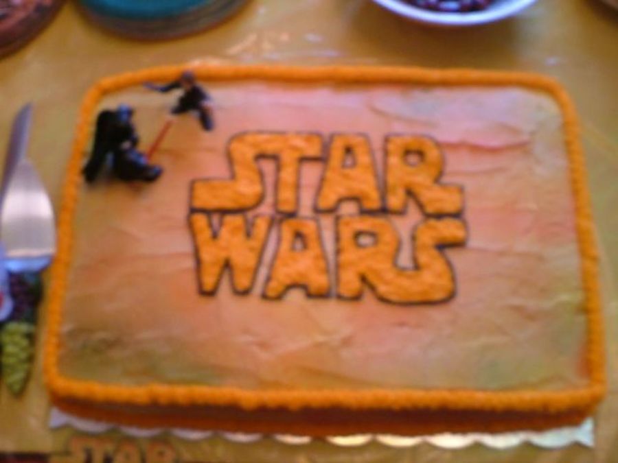 Star Wars Logo Birthday Cake - CakeCentral.com