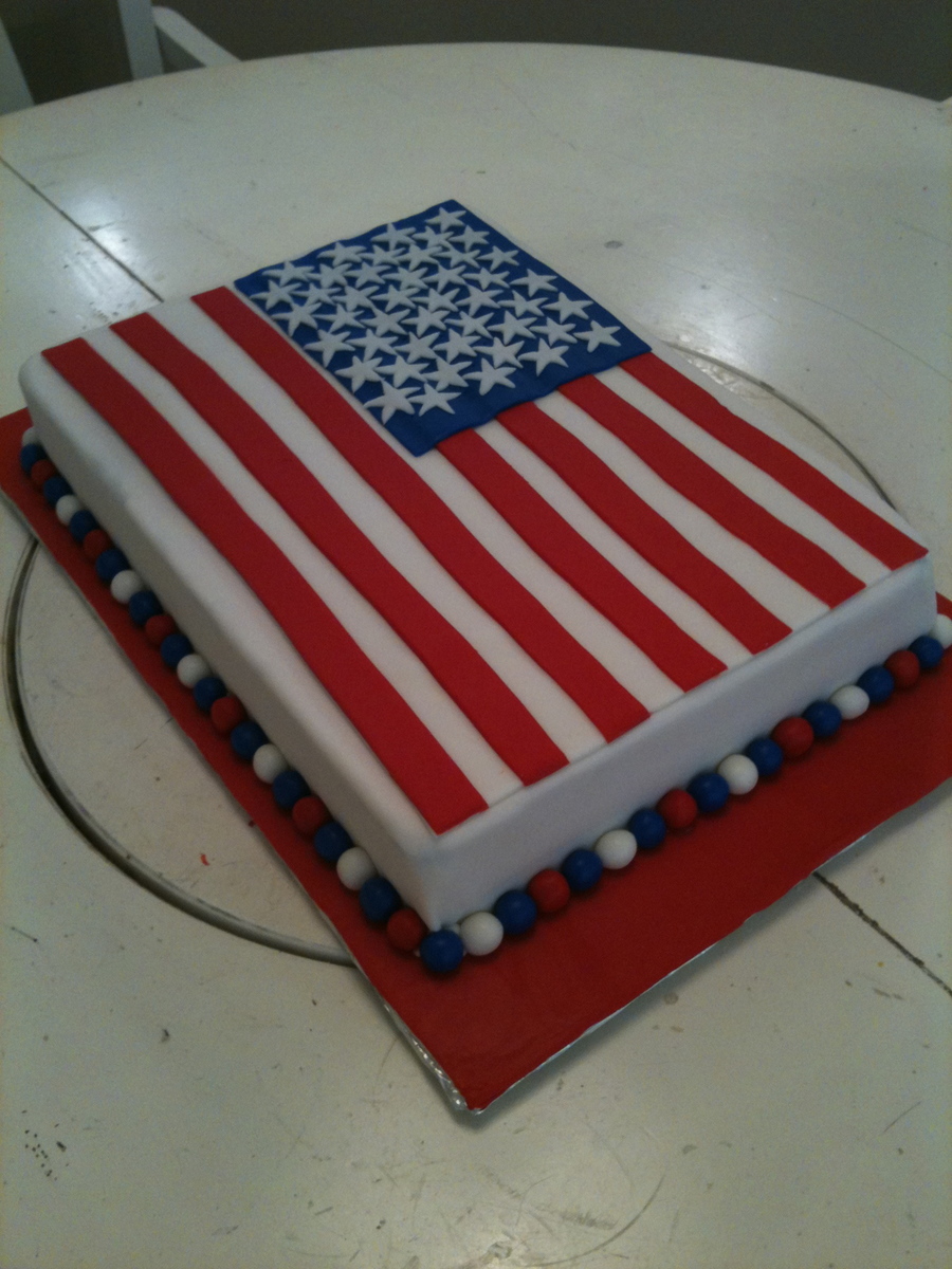 American Flag Cake - CakeCentral.com