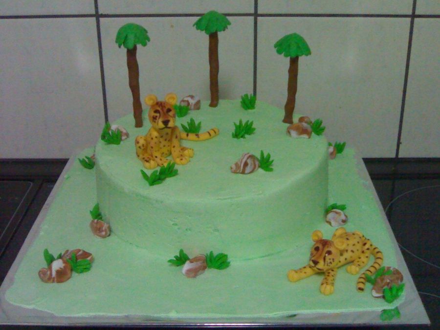 Cheetah Cake - CakeCentral.com