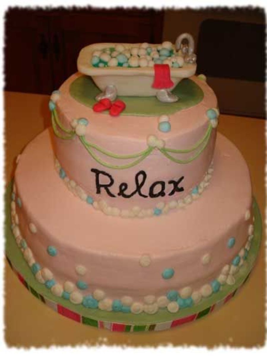 Bubblebath Spa Cake - CakeCentral.com
