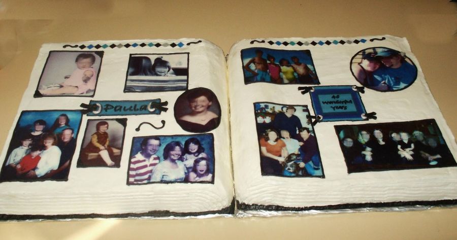 Scrapbook Cake - CakeCentral.com