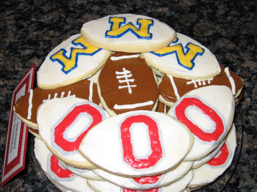 College Football Cookies - CakeCentral.com