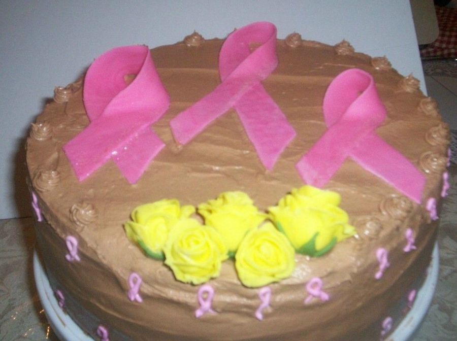 Breast Cancer Ribbon Cake - CakeCentral.com