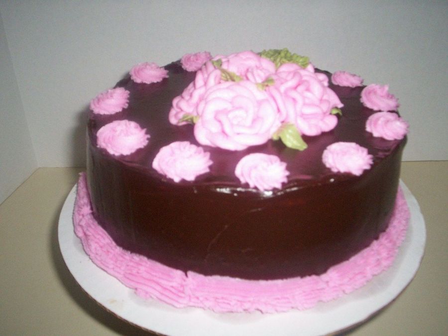 Chocolate Ganache Birthday Cake - CakeCentral.com