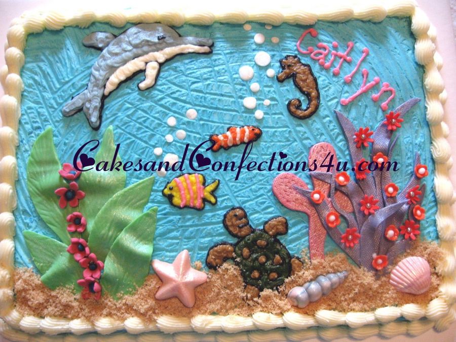 Under The Sea Animals & Shells - CakeCentral.com