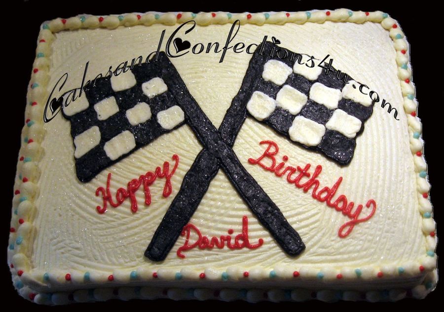Checkered Flags - CakeCentral.com
