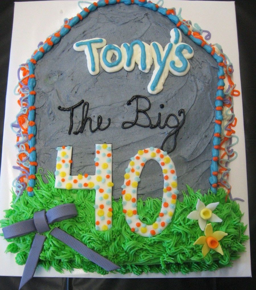 40Th Birthday Tombstone - CakeCentral.com