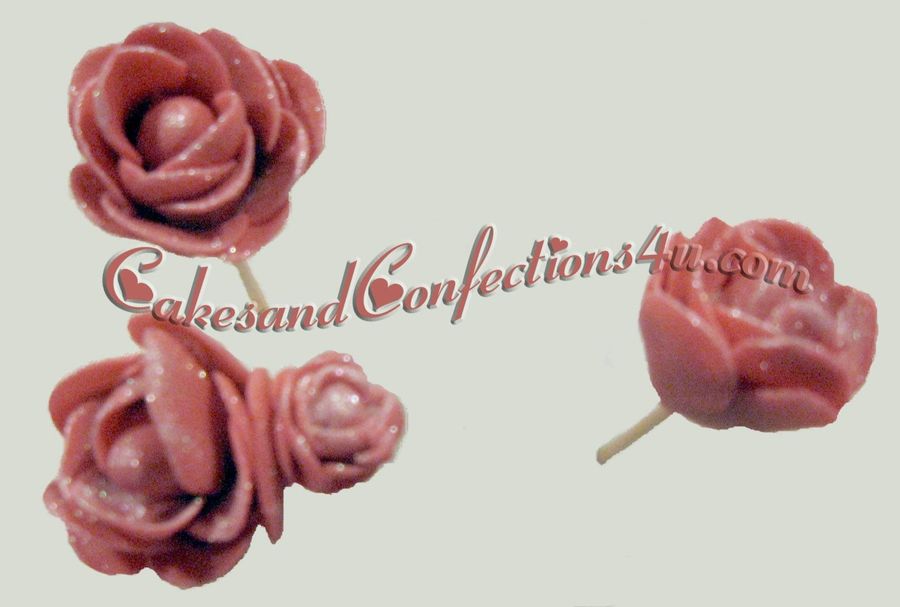 Pink Fondant Roses - CakeCentral.com