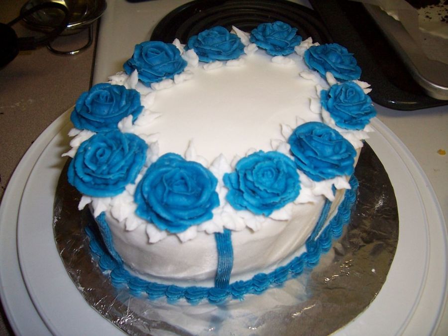 Blue Roses - CakeCentral.com
