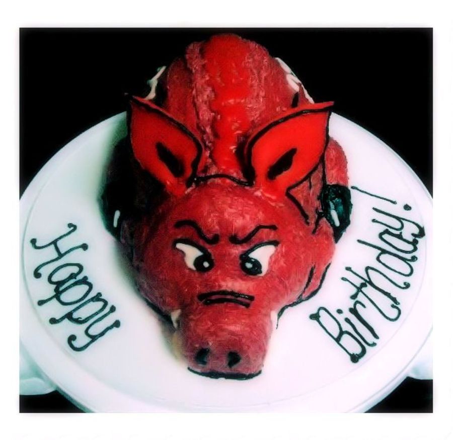 Arkansas Razorbacks Cake - CakeCentral.com