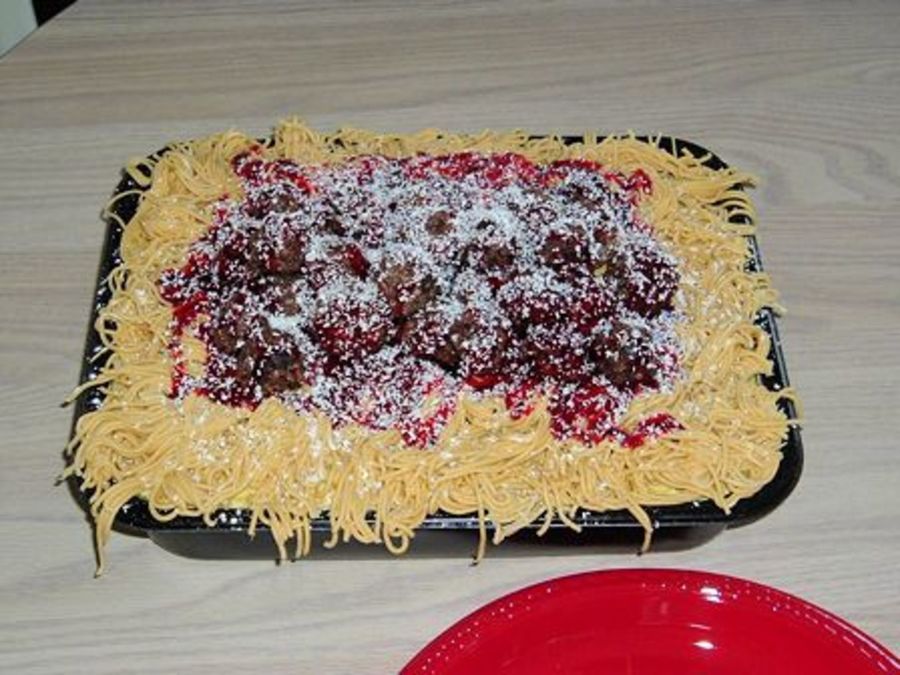 Finally Finished Spaghetti Cake!! - CakeCentral.com