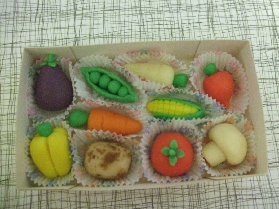 Marzipan Vegetables - CakeCentral.com