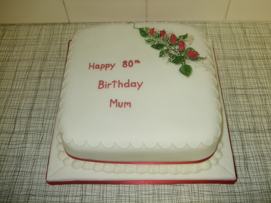 80Th Birthday - CakeCentral.com