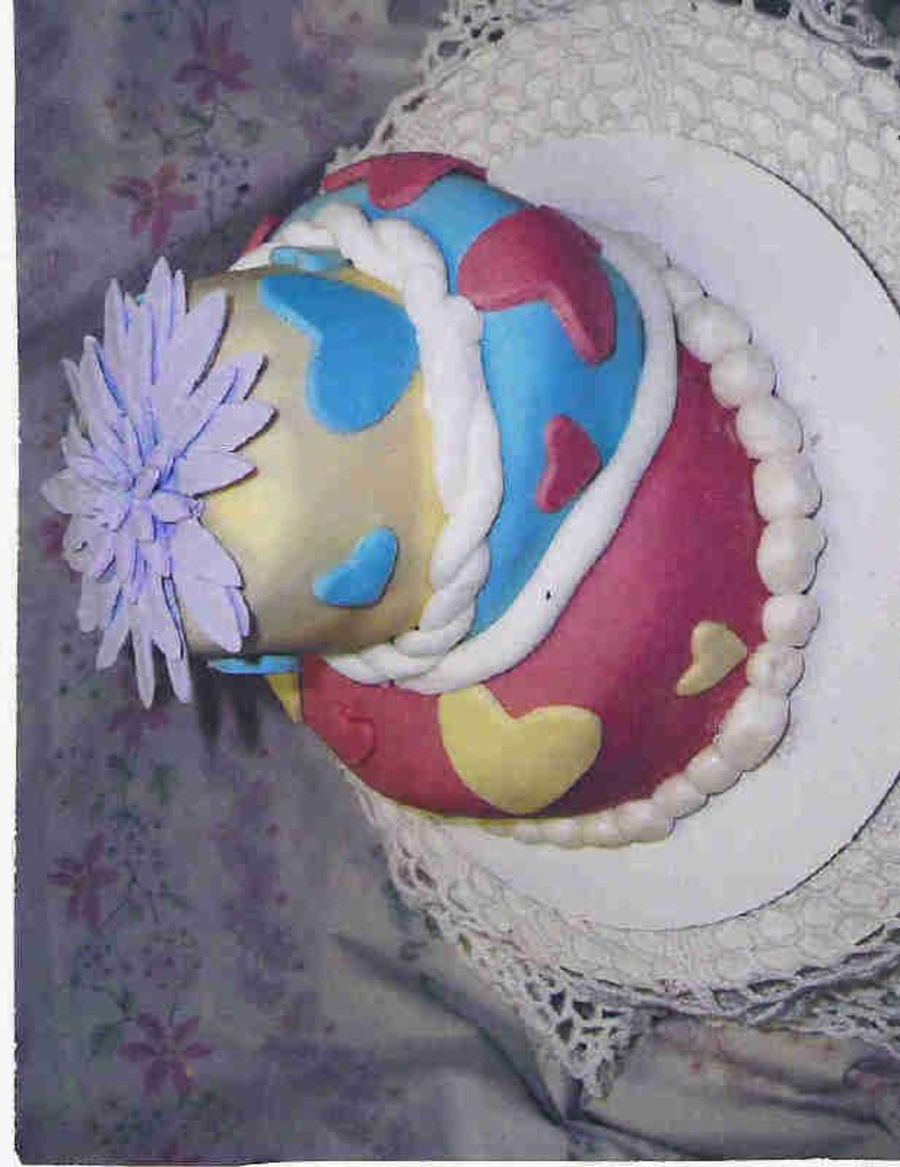 Wacky Mini With Purple Daisy - CakeCentral.com